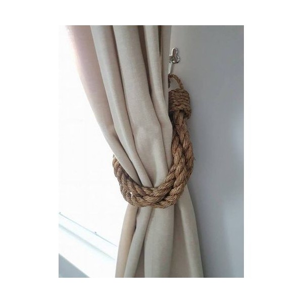 Attaches rideaux en corde nautique 3C
